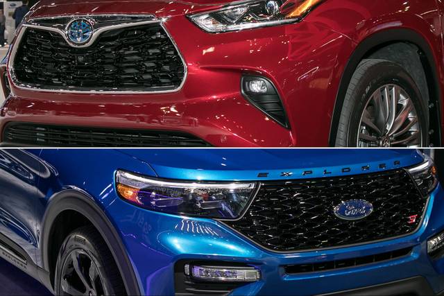 Auto Show Face-Off: 2020 Ford Explorer Vs. 2020 Toyota Highlander ...