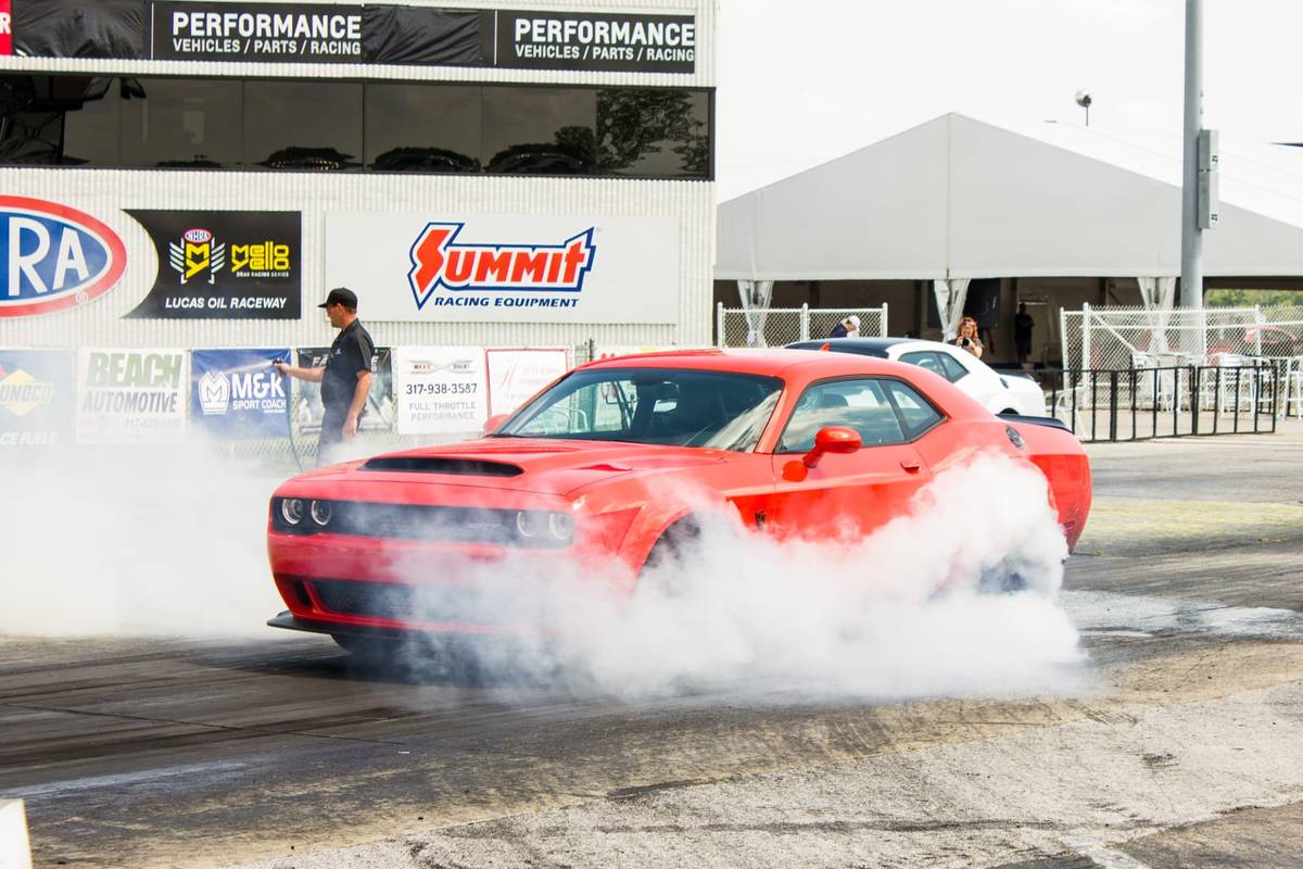 Hell Yes: Dodge Challenger SRT Demon Burnout Gallery | Cars.com