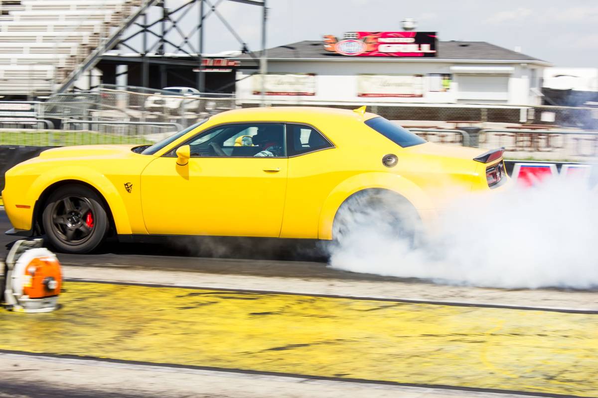 Hell Yes: Dodge Challenger SRT Demon Burnout Gallery | Cars.com